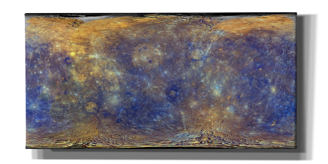 Epic Graffiti 'Enhanced Color Mercury Map by NASA' by Epic Portfolio ...