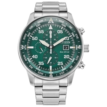 Citizen Men's Eco-Drive Weekender Brycen Stainless Chronograph Watch ...