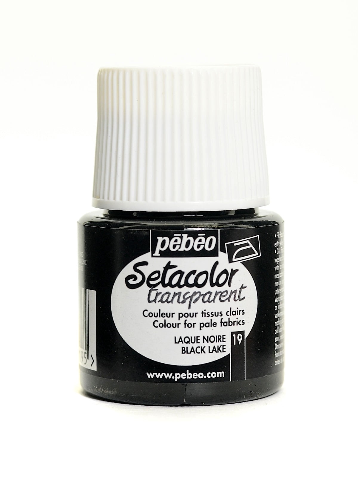 Setacolor Transparent Fabric Paint black lake, 45 ml (pack of 3 ...