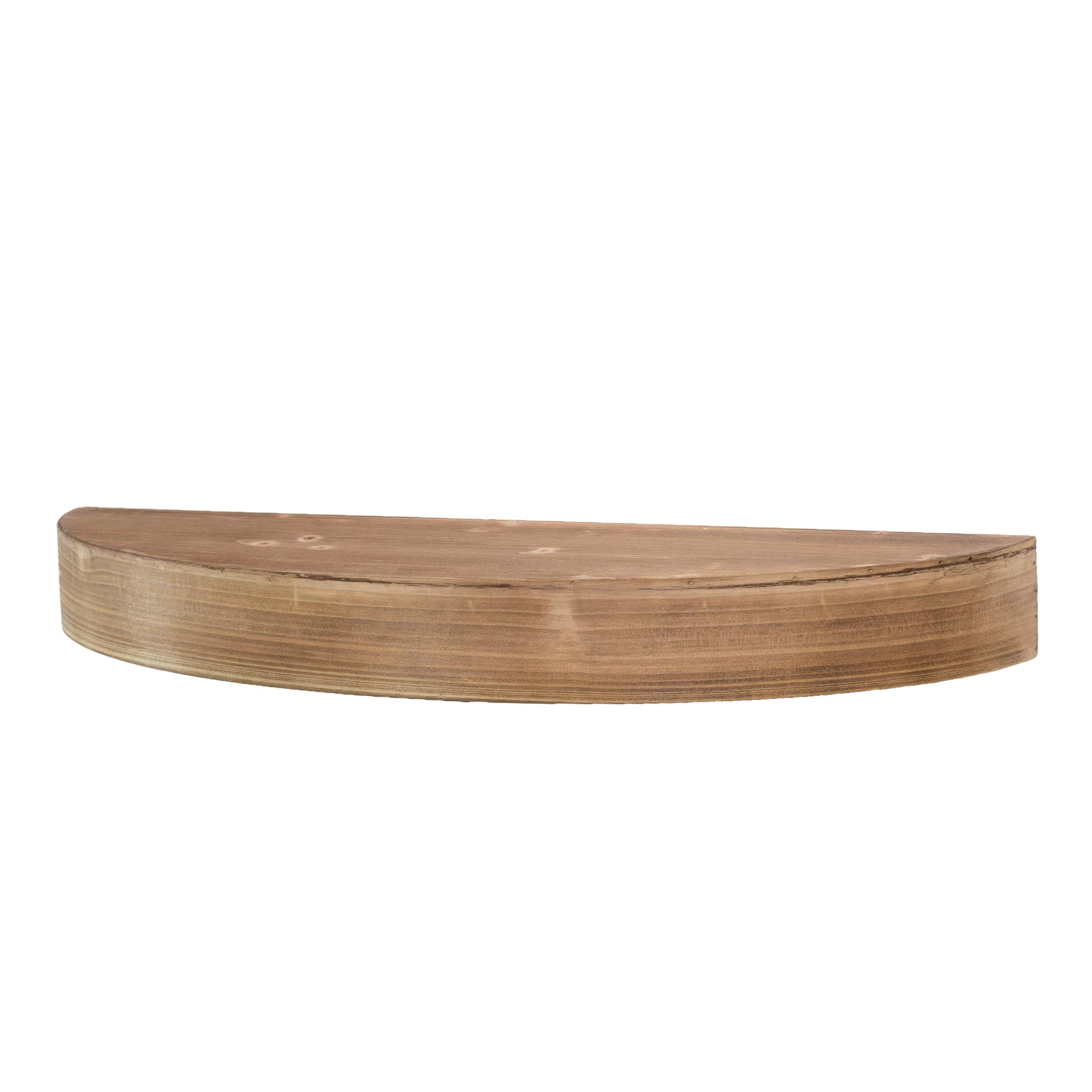American Art Decor Small Rustic Round Oval Wood Decorative Floating ...