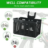 West Biking Foldable Bike Basket, Portable Detachable Adult Mountain ...