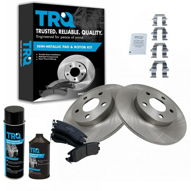 TRQ Rear Brake Pad & Rotor Kit w/Chemicals for Park Avenue Deville ...