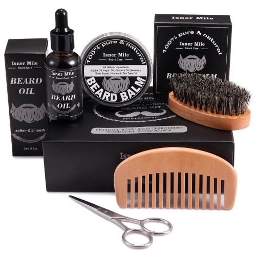 Isner Mile Beard Kit for Men, Grooming & Trimming Tool Complete Set ...