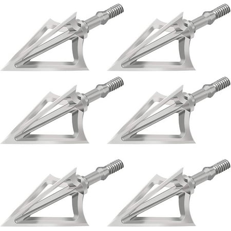 Hunting Broad Heads 100 Grain Stainless Steel Fixed Blade Broadhead ...