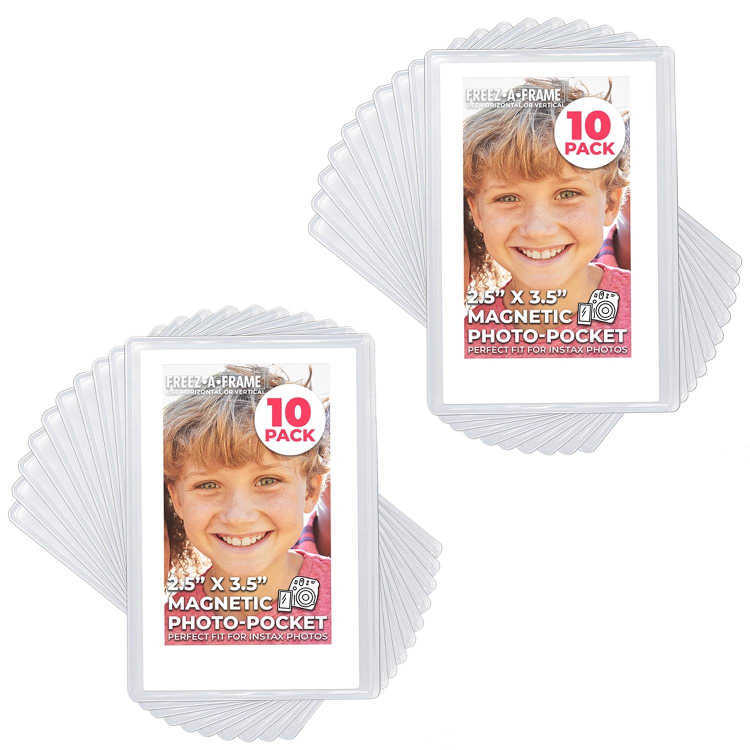 Magnetic Photo Pockets For Fuji Mini Instax Photos (Wallet size) 2x 10 ...