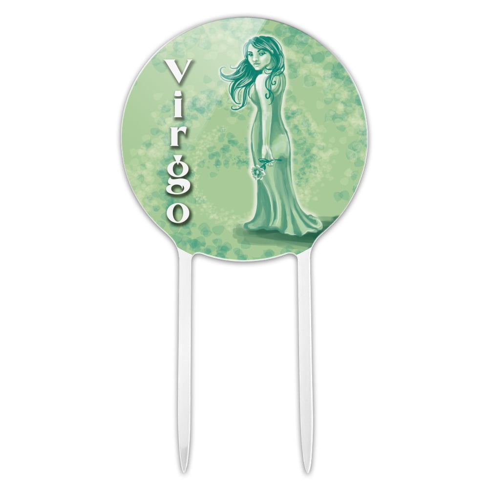 Acrylic Virgo the Virgin Zodiac Horoscope Cake Topper Party Decoration ...
