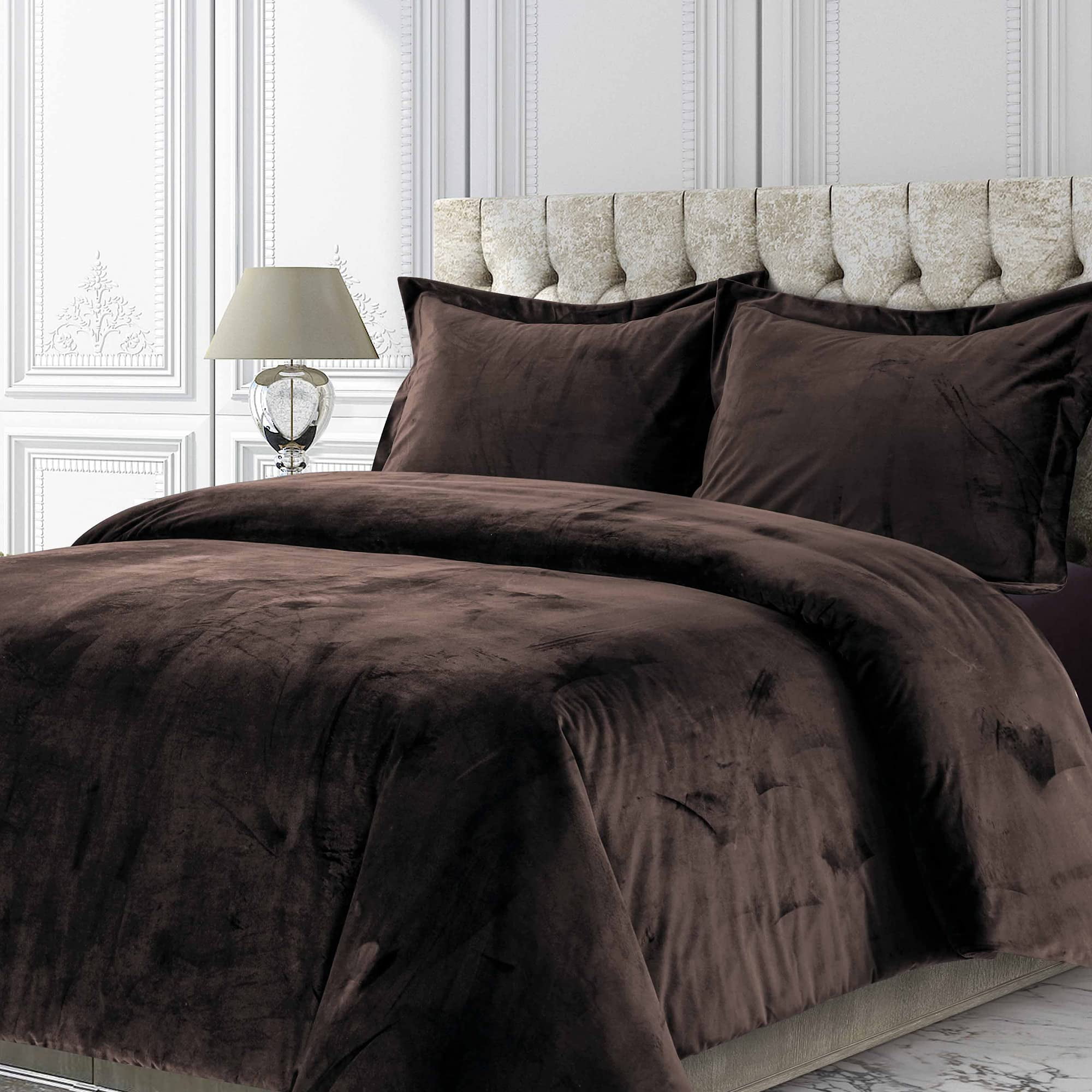 Click here for Tribeca Living Venice Velvet Oversized Solid Duvet... prices