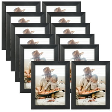 Giftgarden Classic Black 5x7 Picture Frames Set of 7, Multiple Family ...