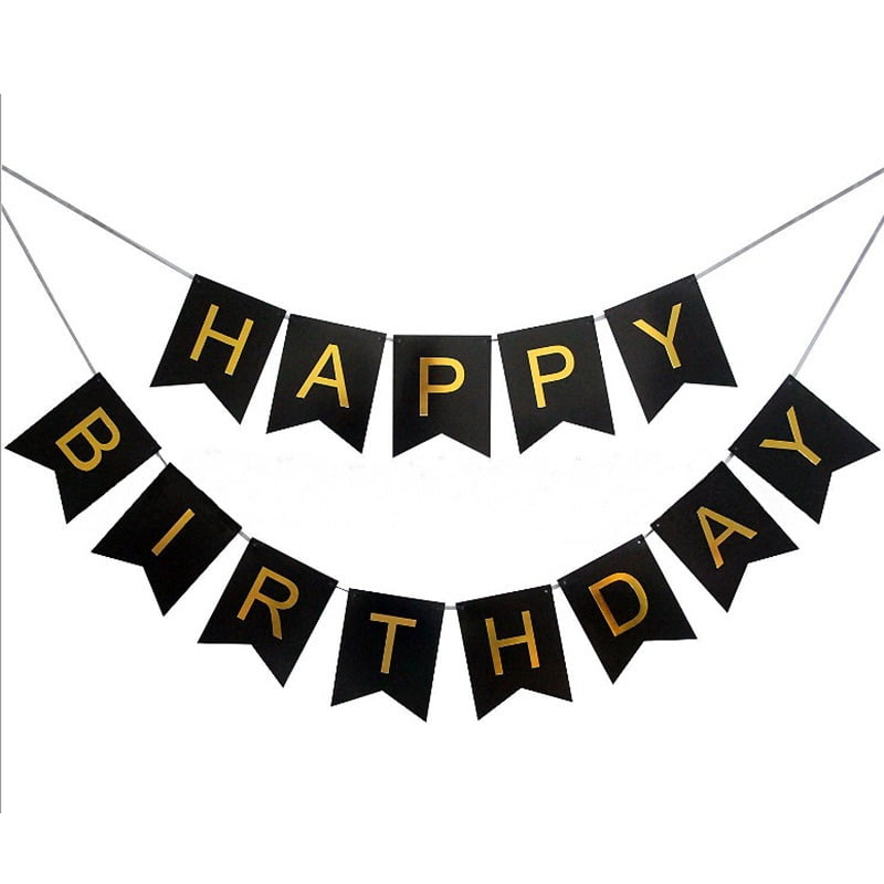 Pancarta de feliz cumpleaños, decoraciones de feliz cumpleaños ...