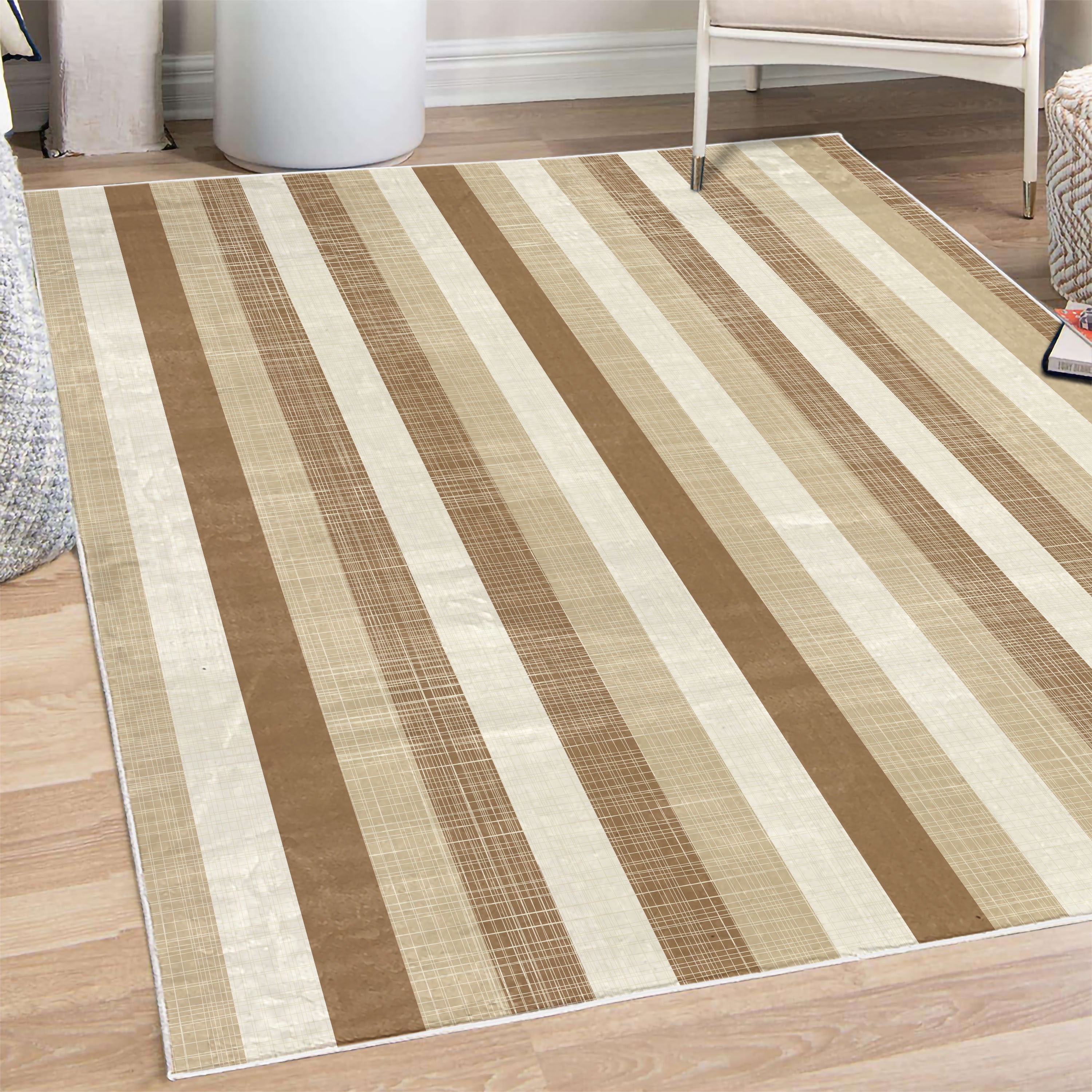 Retro Decorative Rug, Classical Vertical Stripes Pattern Texture Image ...