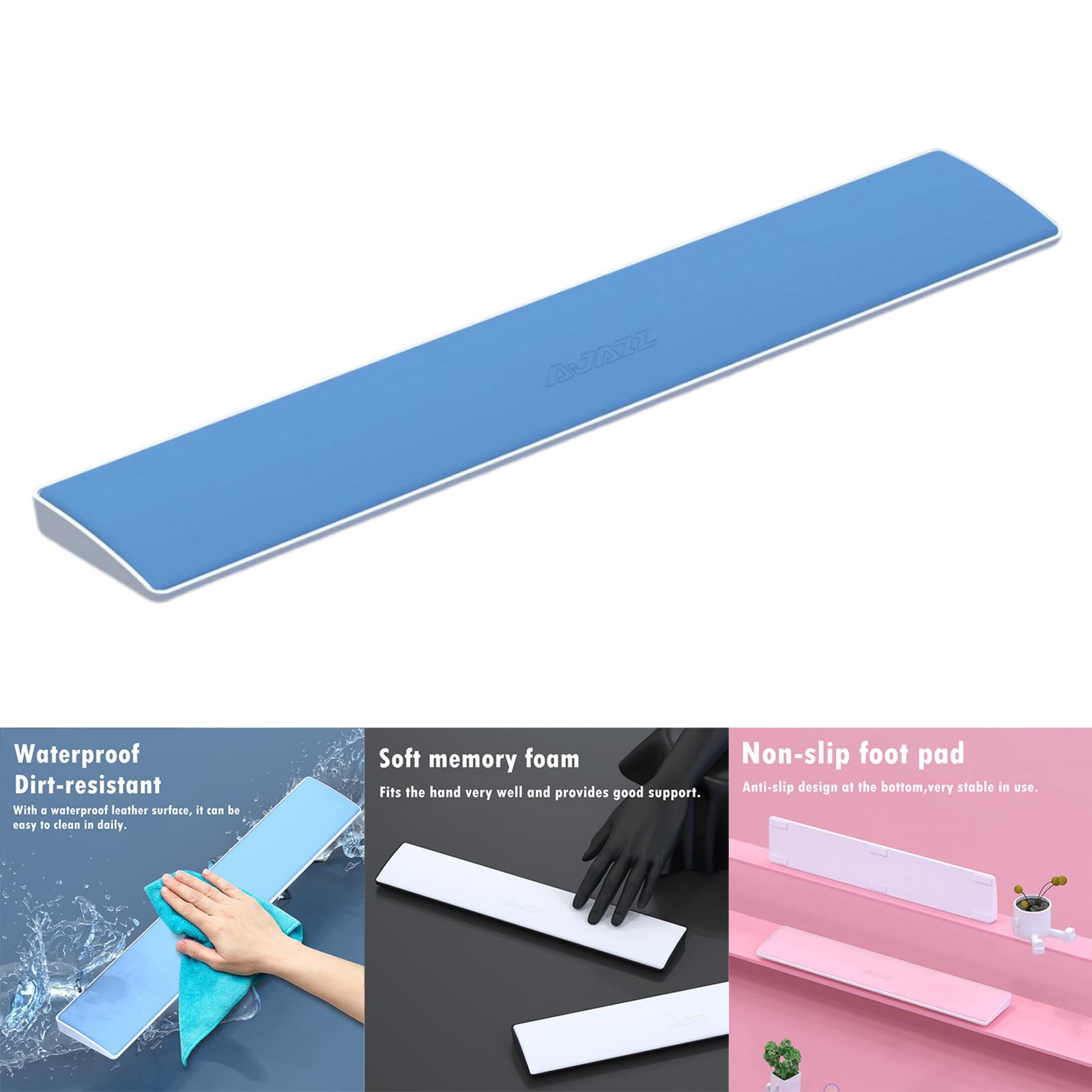 PU Keyboard Wrist Skid Cushion for Desktop Computer 04-Keys Blue 104 ...