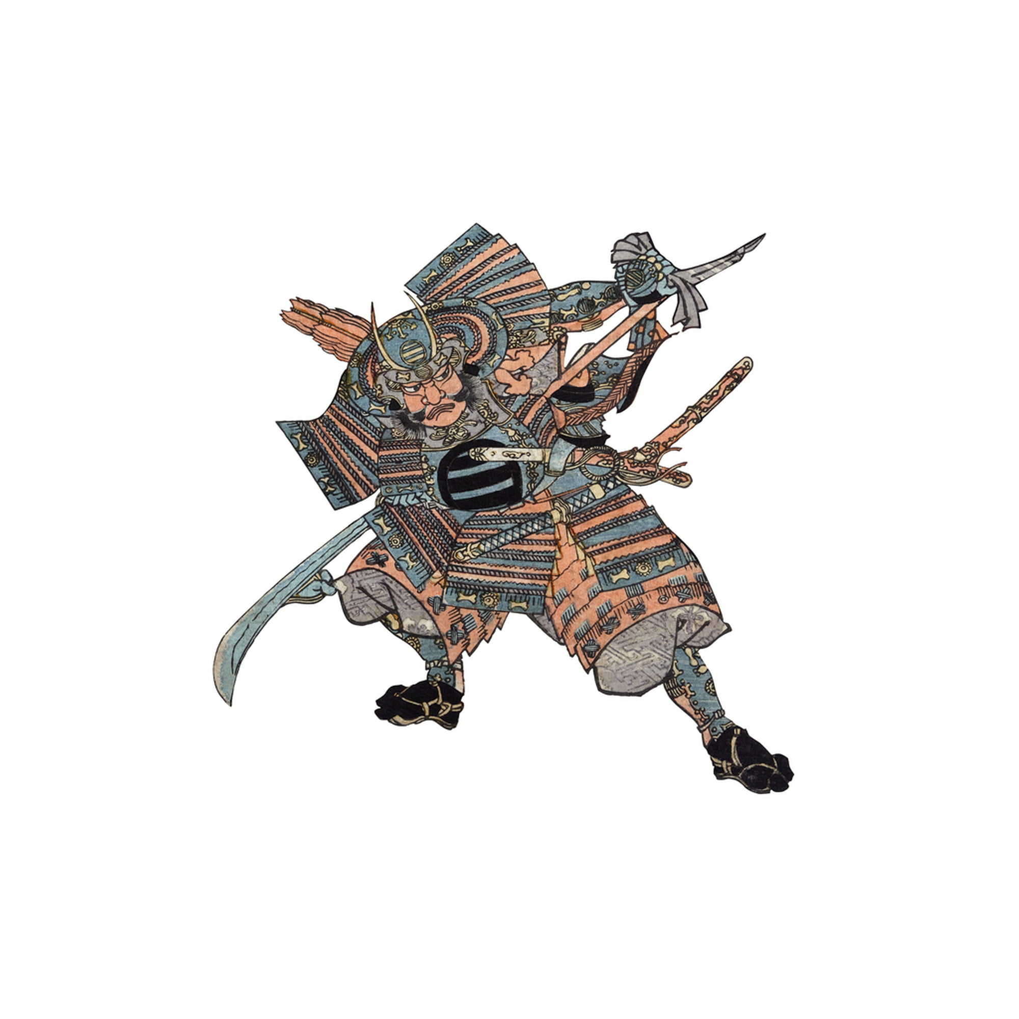 Traditional Japanese Paintings Samurai