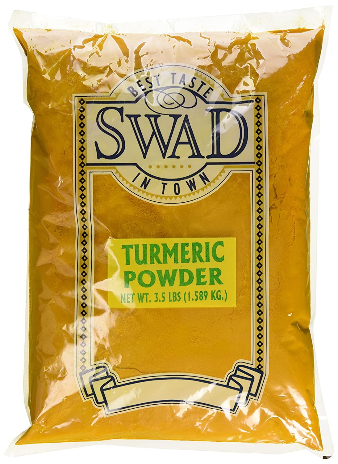 Swad Indian Spice Turmeric Haldi Powder - 3.5 LB (56oz) - Walmart.com