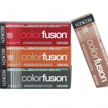 Redken Color Fusion Color Cream Natural Fashion # 4Br Brown/Red - 2.1 ...