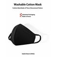 Cotton 3D Washable Face Mask / Reusable Facial Cover #White 4ea SET ...