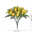 2 Stems Artificial Tulip Bouquet, Elegant Faux Flower Home Decor ...