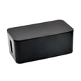 RENACLIPY Power Cord Storage Box Black Plastic Power Strip Organizer ...