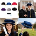 Aellinatey Doctoral Tam Graduation Cap Breathable for Adult PhD ...