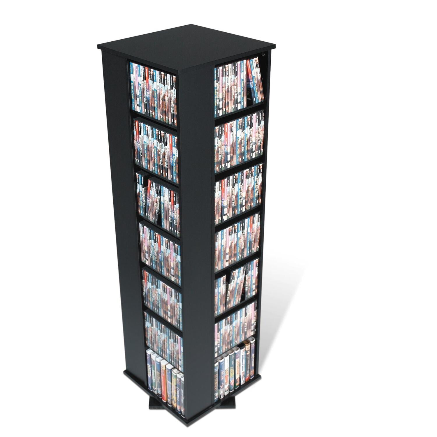 4-Sided Spinning Tower-Finish:Black,Size:18.75"W x 65"H x 18.75"L ...
