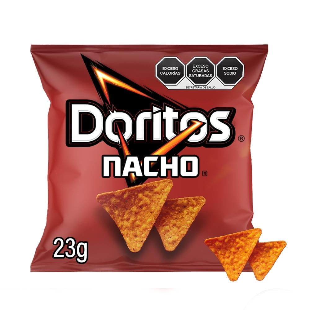 Botana Doritos Nacho con queso sabor chile 23 g | Walmart en línea