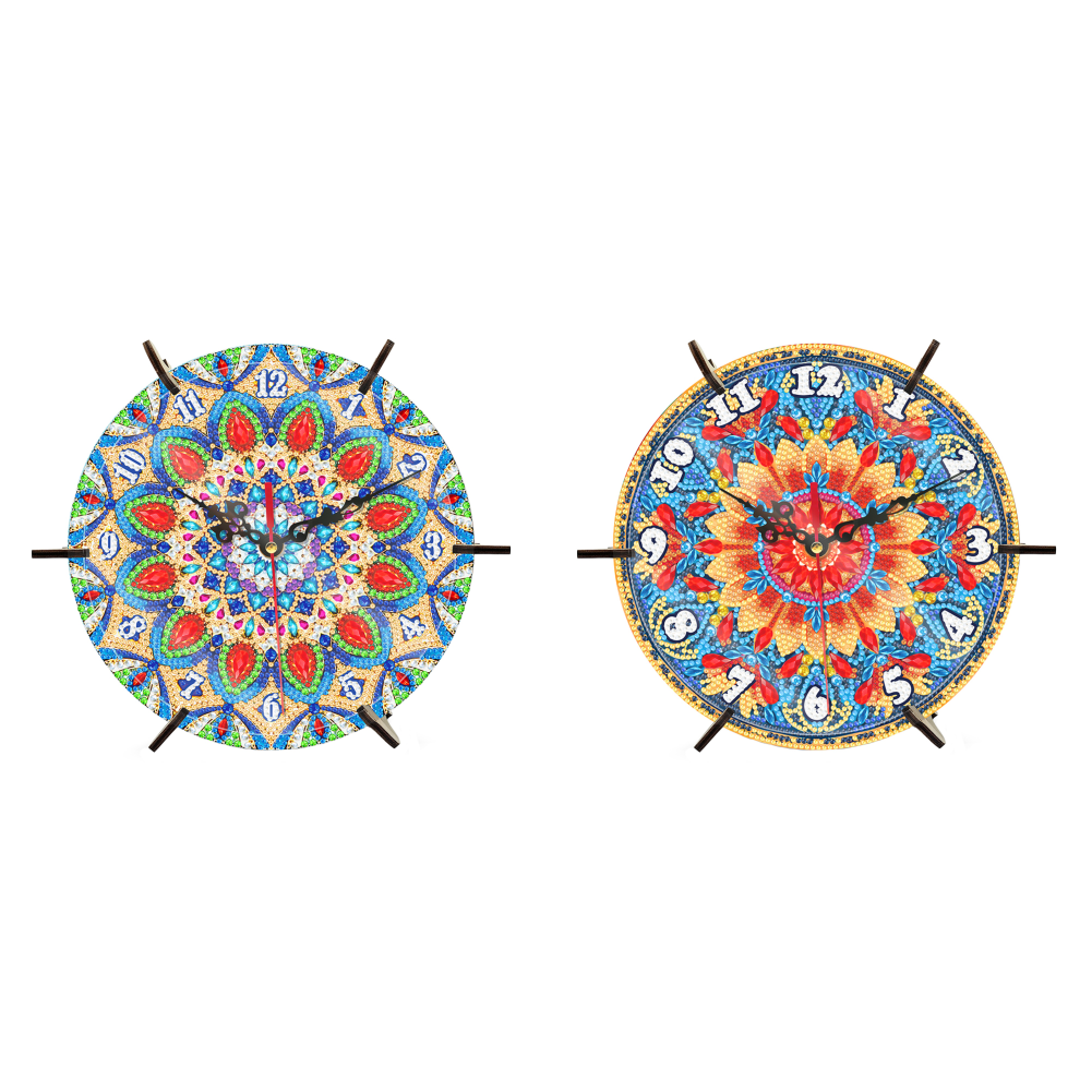 Kit Adornos Reloj Artístico Con Escritorio Forma Especial Mandala ...