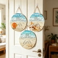 AuroraX Beach Wooden Signs Coastal Porch Decor Sea Life Rustic Indoor ...
