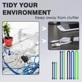 9 silicone twist ties, steel core rubber twist tie set, for cable, wire ...