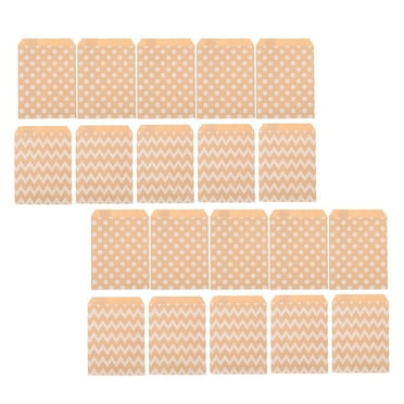 100 Pcs Kraft Paper Bag Cookie Bags Baked Food Candy Packing Gift Sacks ...