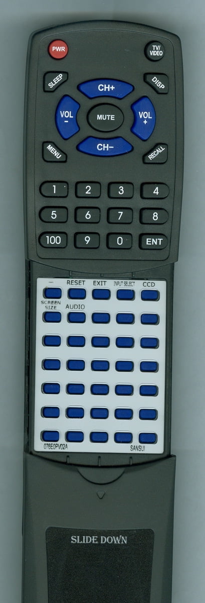 Replacement Remote for Sansui 076E0PV02A, HDLCD1955B, HDLCD1955W ...