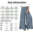 Nisorays Womens Wide Leg Pants Palazzo Pants Elastic High Waist Lounge