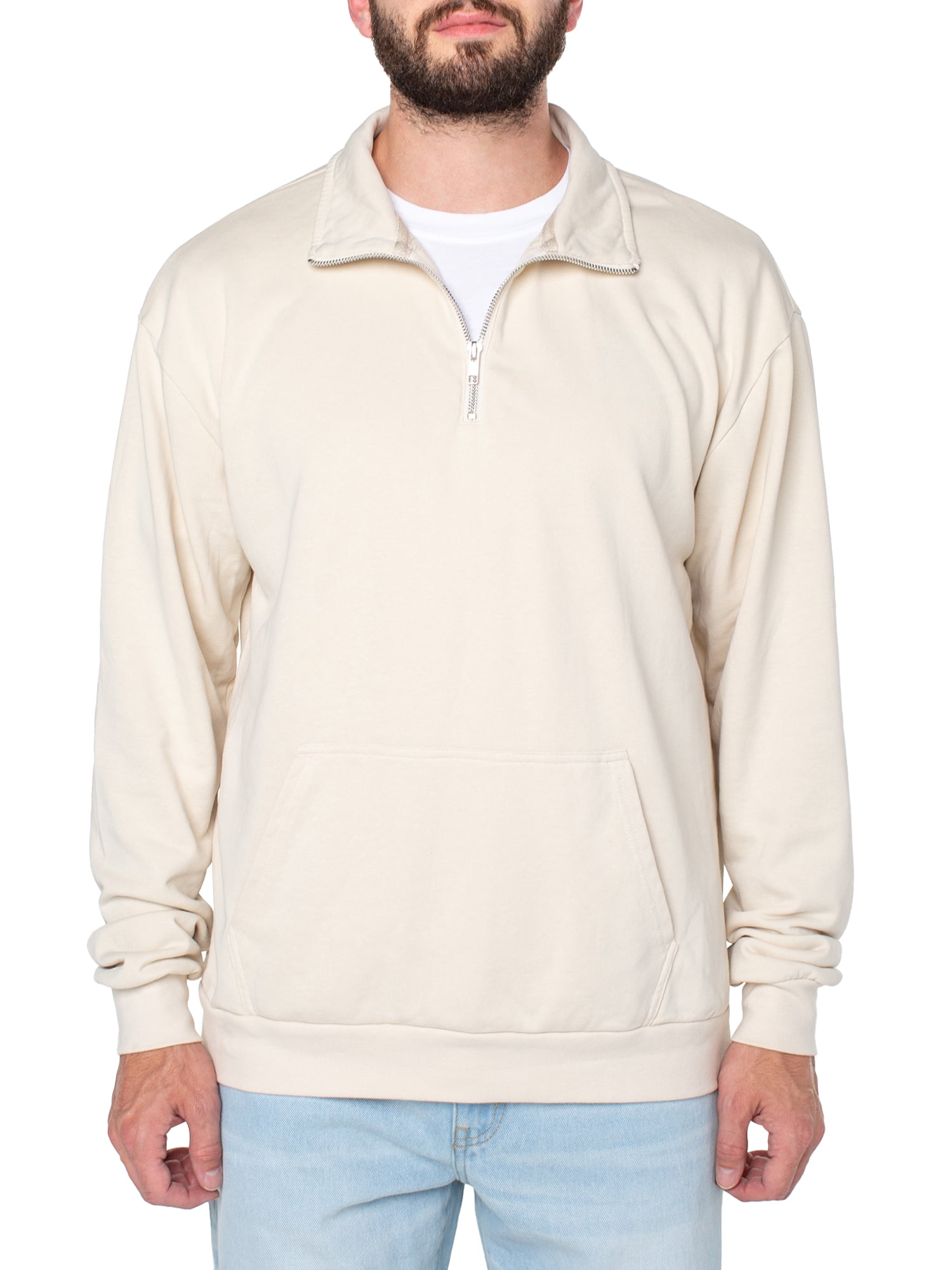 No Boundaries Men’s & Big Men's 1/4 Zip Sweatshirt, Sizes XS-3XL ...