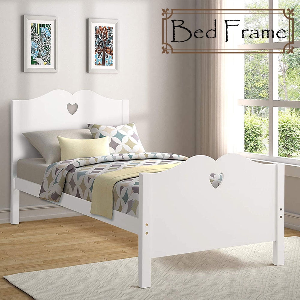 Topcobe Wood Platform Bed Frame for Kids, with Headboard and Wood Slat ... Topcobe Wood Platform Bed Frame for Kids, with Headboard and Wood Slat ...