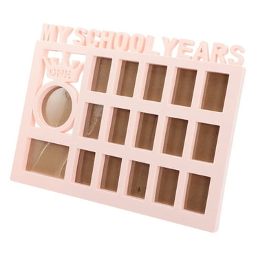 School Years Picture Day Collage Frame in Elegant Black Natural Wood ...