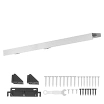 KFFKFF 8FT Sliding Barn Door Hardware Kit, Heavy-Duty Track System for ...