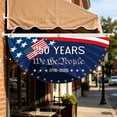 47.2In 250Th Anniversary Fan Flag With Grommets Usa Outdoor Bunting ...