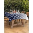 Abstract Art Rectangle Outdoor Tablecloth with Umbrella Hole Classic ...