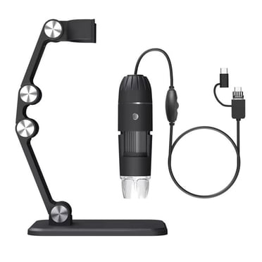 Handheld 1600X Wireless Digital Microscope, Type-C USB, 3in1 LED ...