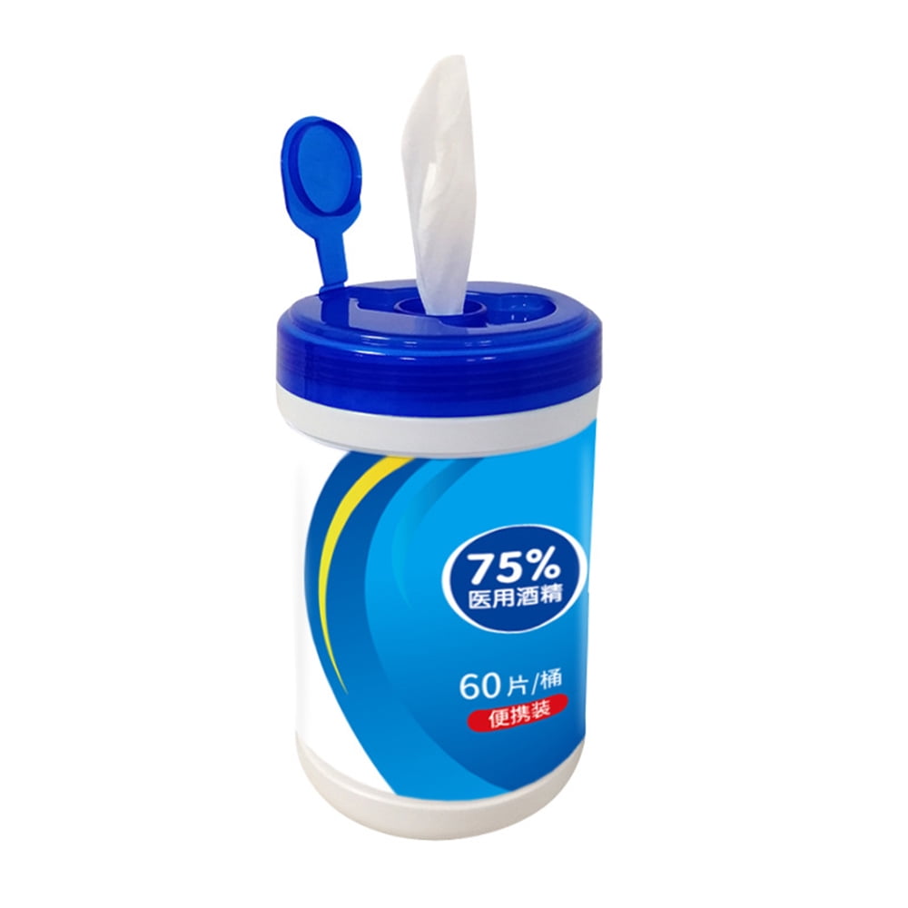 60PCS 75% Disposable Disinfec-tion Wipes Cotton Pad Tablets Suitable ...