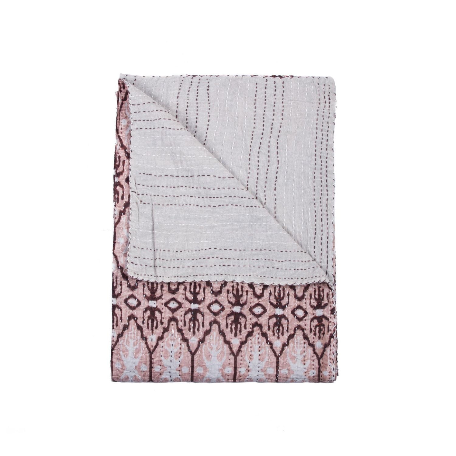 Click here for H-Taj Hotel Kantha Cotton Throw Blanket 50 X 70 Tw... prices