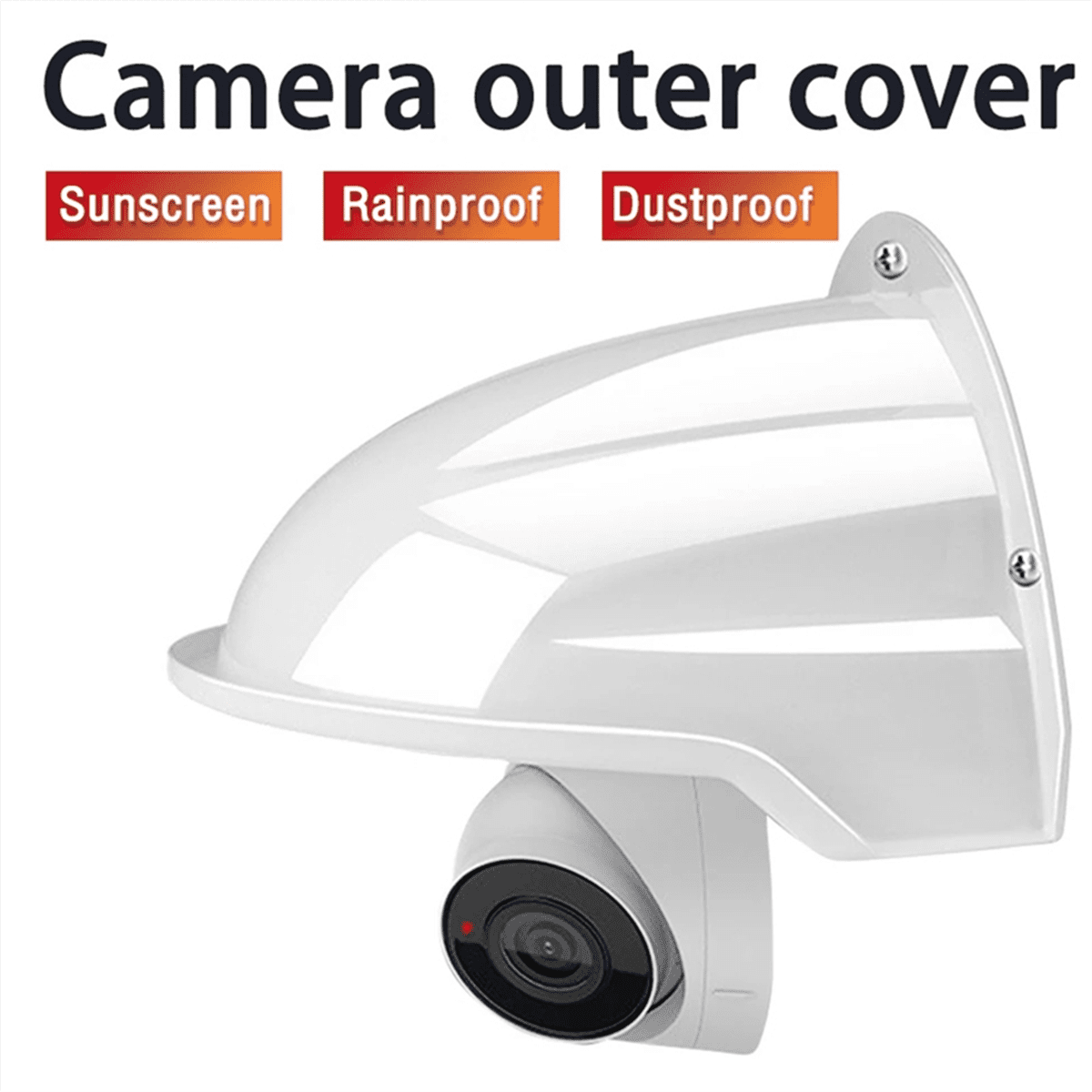 Window Well Cover Universal Security Camera Sun Rain Cover Shield ...