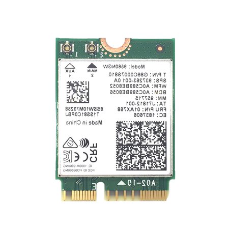 Wireless WIFI Card 9560AC 9560NGW NGFF Cnvio 1.73Gbps High Speed ...
