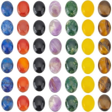 1 Bag 30Pcs Round Cabochon Tray Cabochon Bezel Settings Double Sided ...
