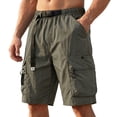 Father's Day Gifts Men's Cargo Shorts Solid Color Outdoor Climb Sports ...