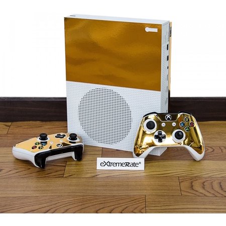 Gold Color Full Set Faceplates Skin Stickers for Xbox One S Console ...