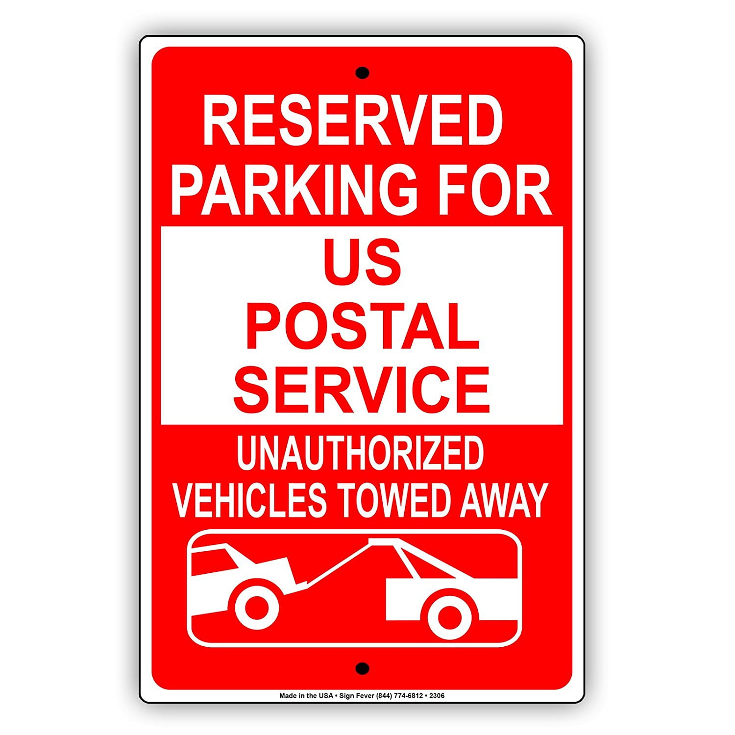 Reserved Parking For US Postal Service Unauthorized Vehicles Towed Away ...
