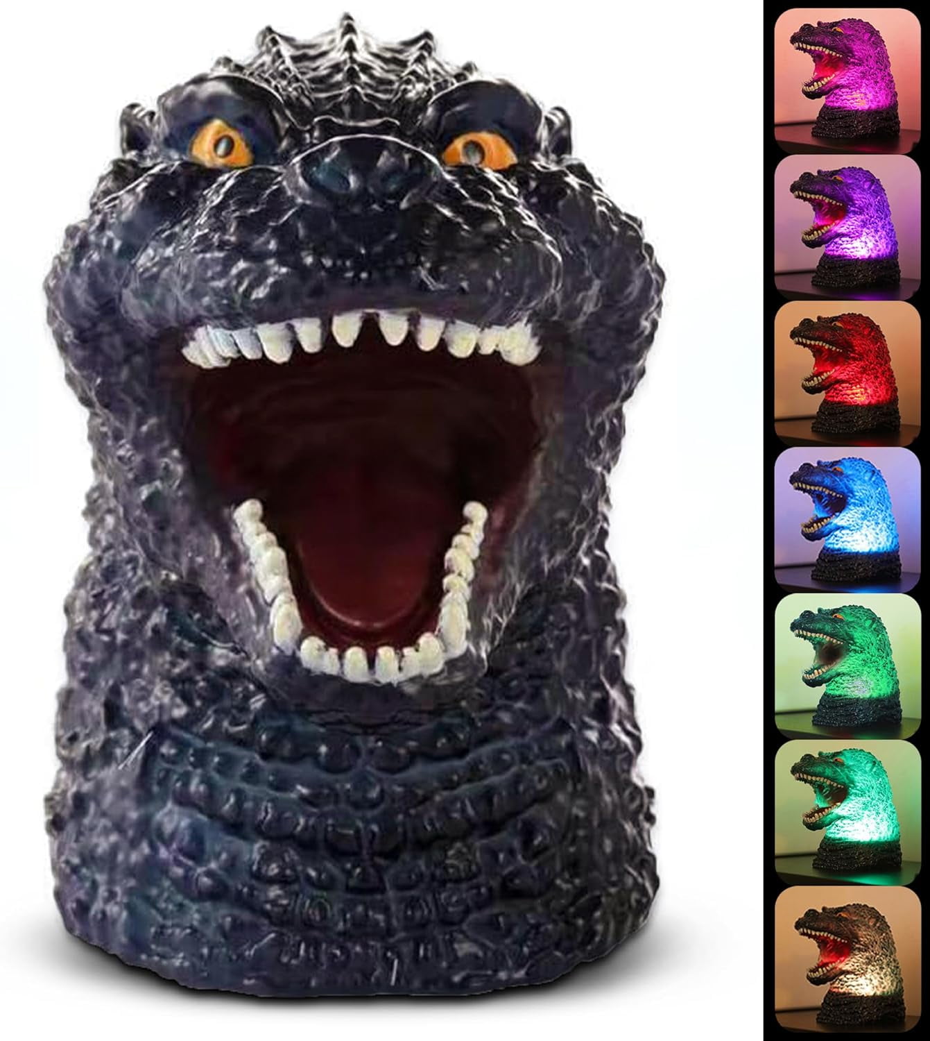 Godzilla Night Light, Colour Changing Silicone Night Light with Touch ...
