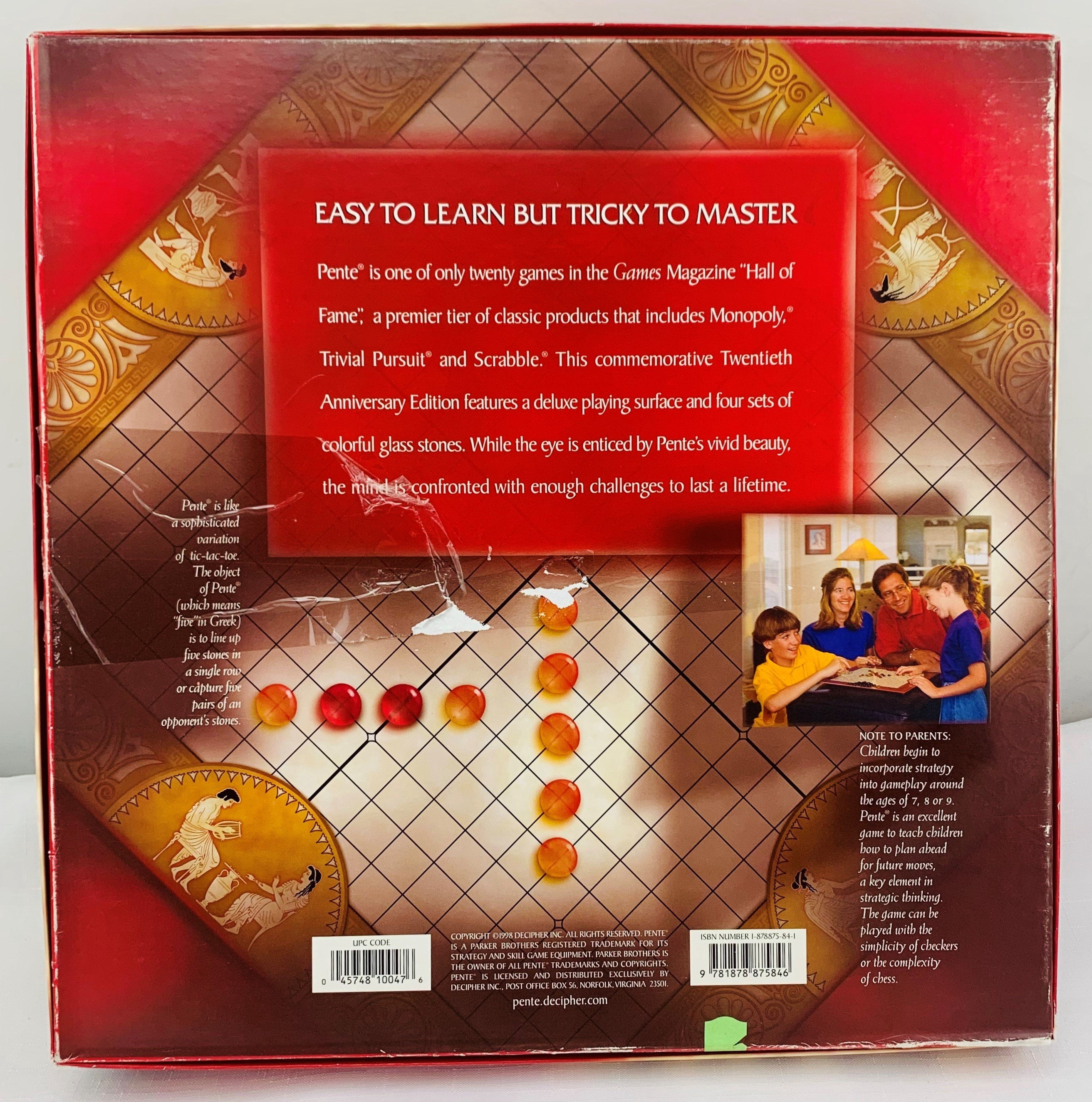 Vintage Pente Board Game 20th Anniversary Edition Board Games Games ...