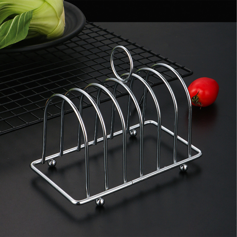 Cooling Rack for Toast Metal Wire Rack With 6 Slice Slots and Carry ...