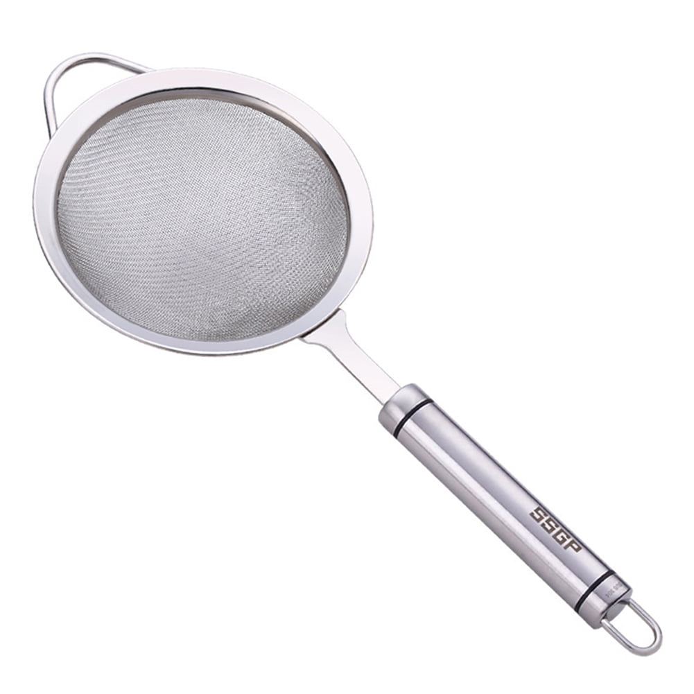 Stainless Steel Colander Long Handle Juice Soybean Milk Soup Filter ...