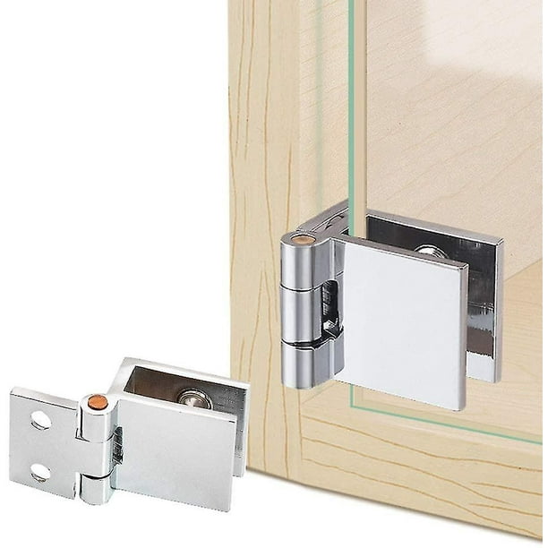 Starlight-2 Pieces Glass Door Hinge Clip, Hinge For Kitchen Cabinet ...